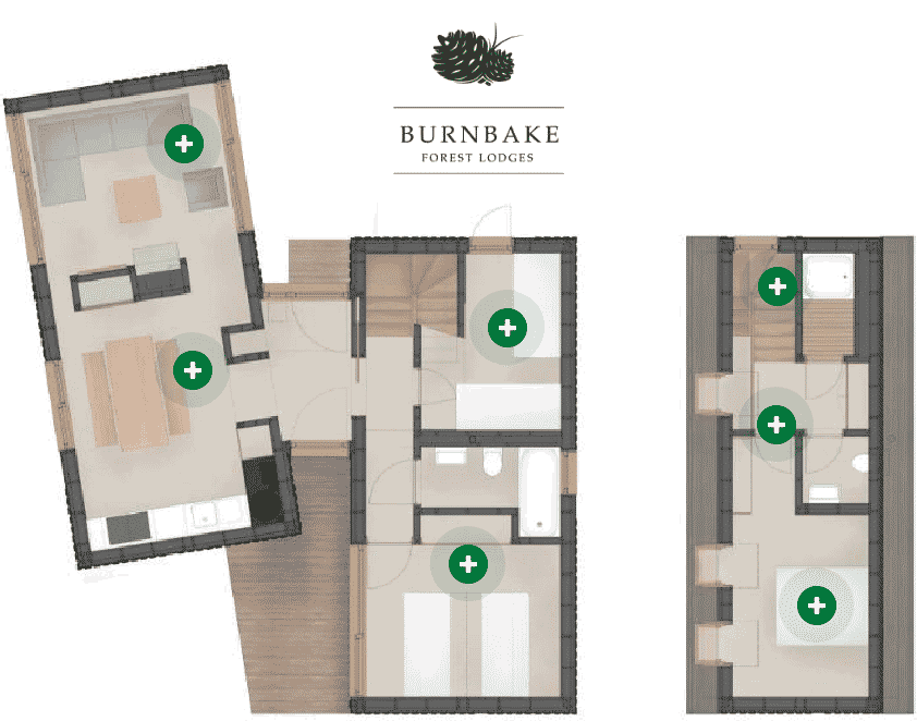 Burnbake Forest Lodges Floor Plan - Burnbake